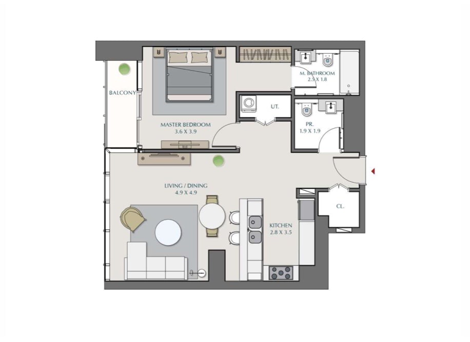 Wasl 1 Residences: Apartments for Sale in Dubai – Everhomes