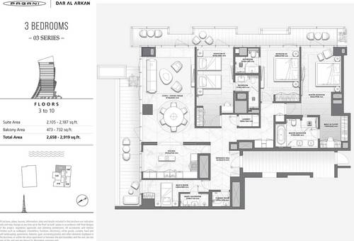 Pagani Tower by Dar Al Arkan in Business Bay, Dubai